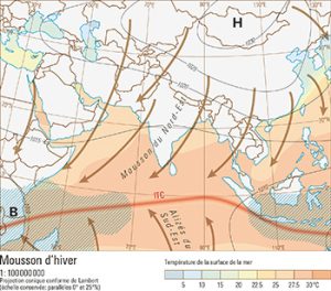 127.1 Mousson d’hiver – ATLAS MONDIAL SUISSE